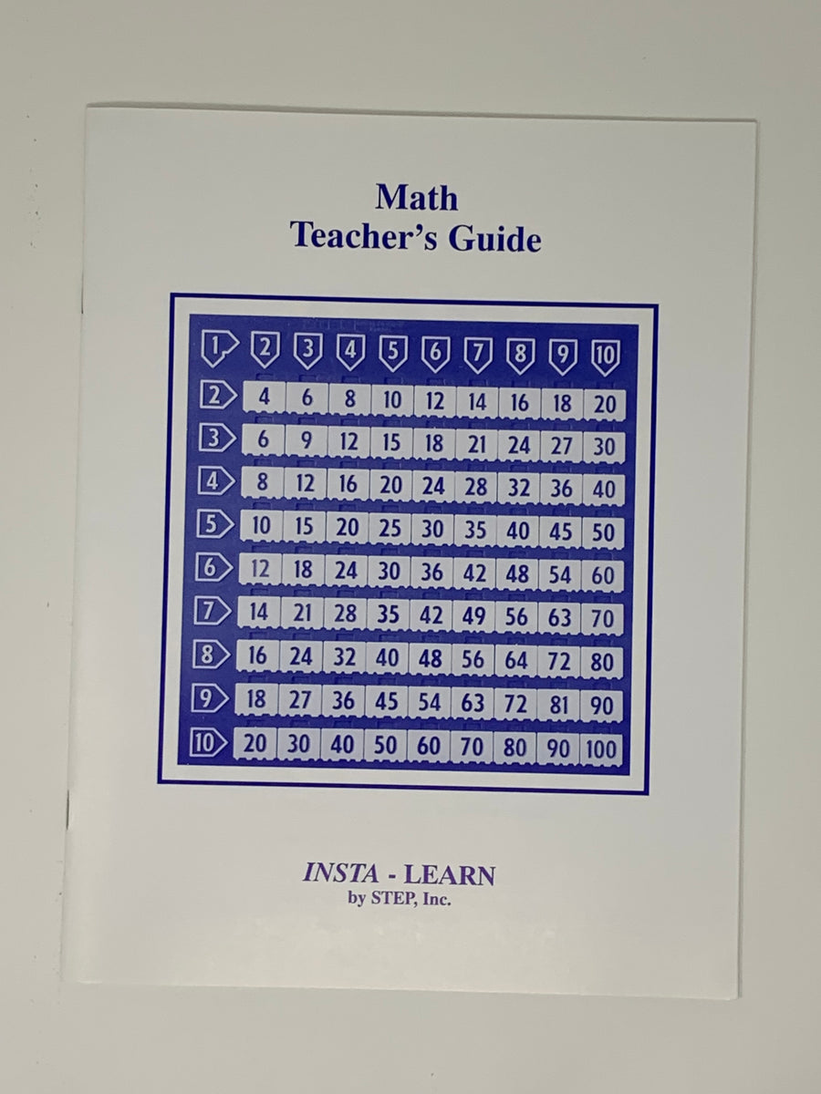 Math Teachers Guide – INSTA-Learn® by Step